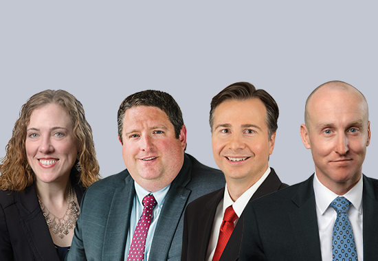 Attorneys Mindy Muller, Ben Ritchie, Marvin K. Smith, and Brent R ...